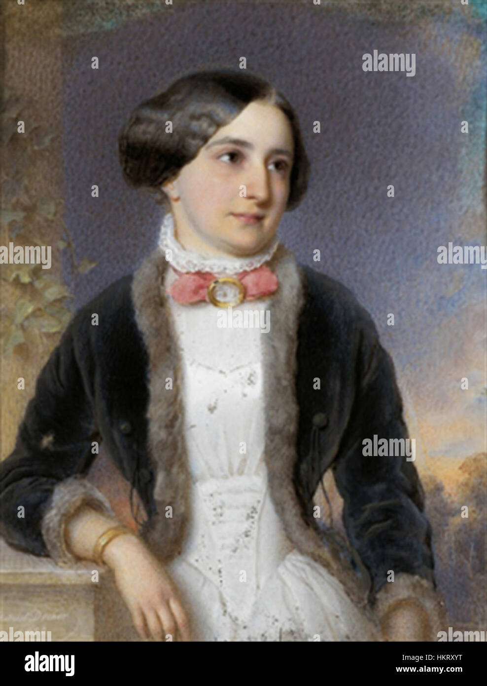 Decker jungen Frau Stock Photo - Alamy