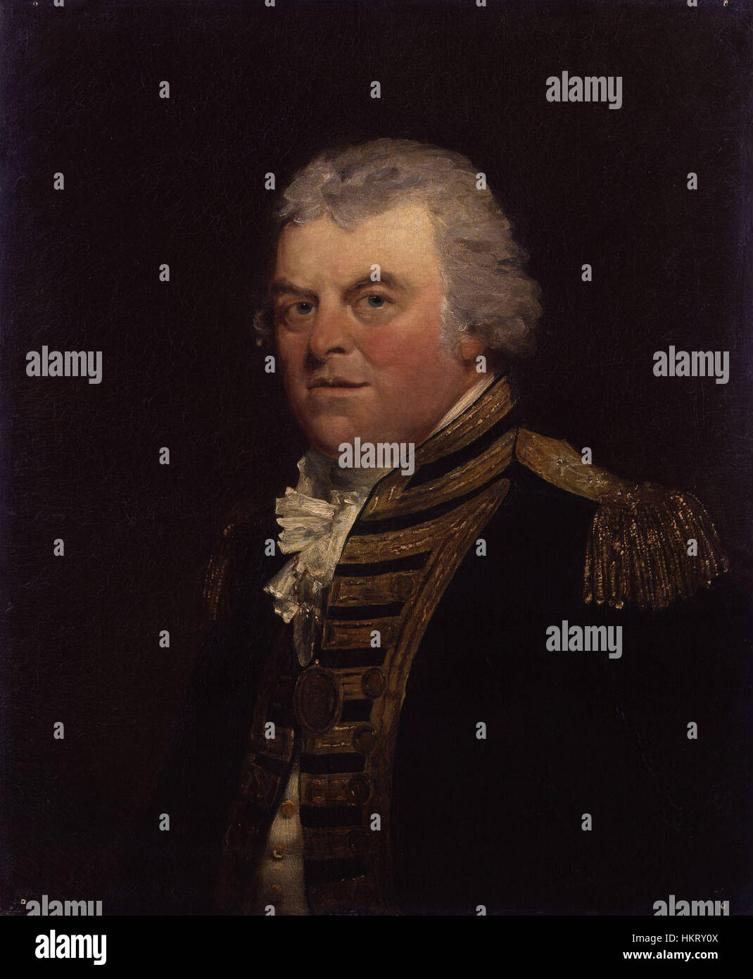 This portrait by Theophilus Clarke depicts Alan Gardner, 1st Baron ...