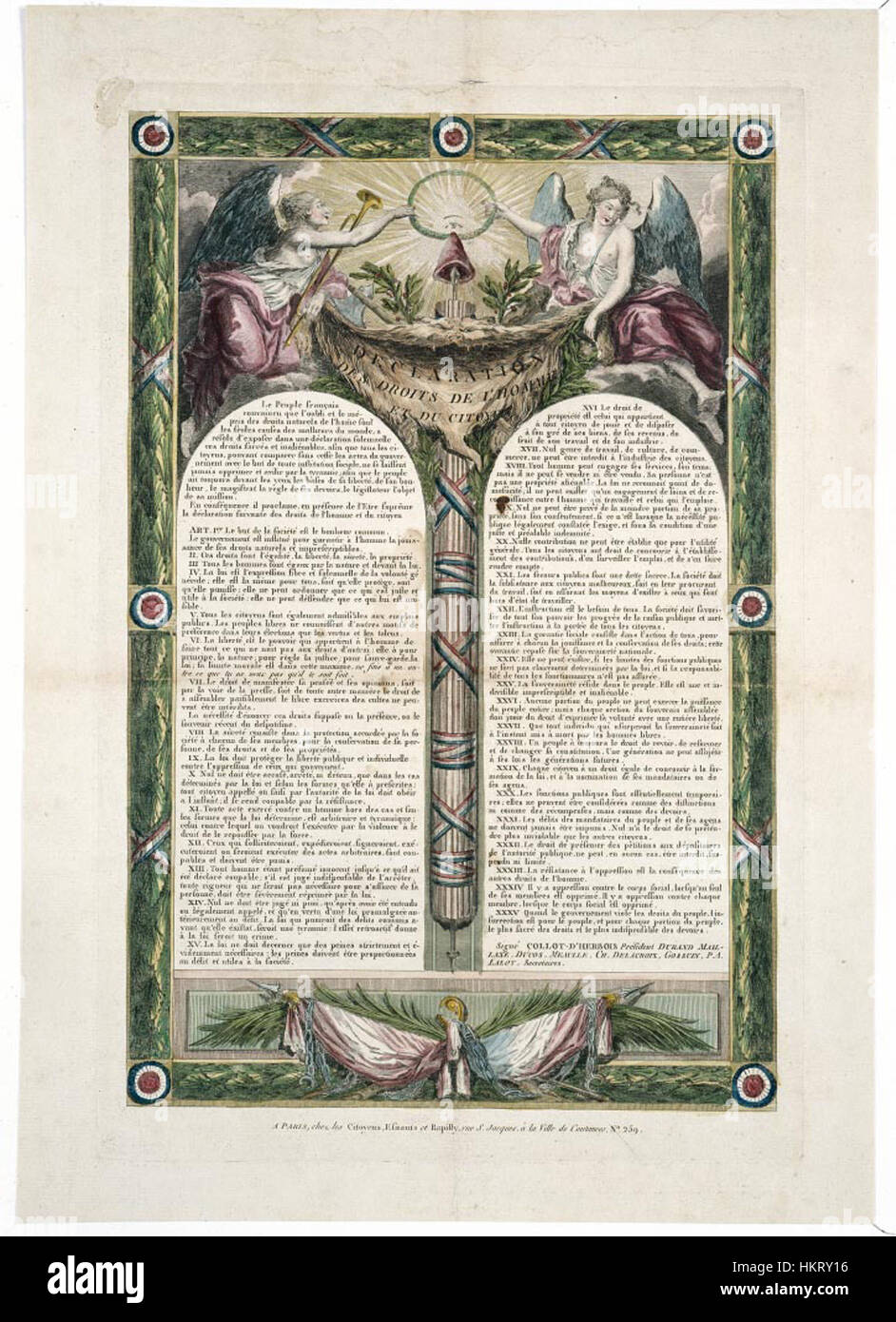 Declaration of the rights of man hi-res stock photography and images ...