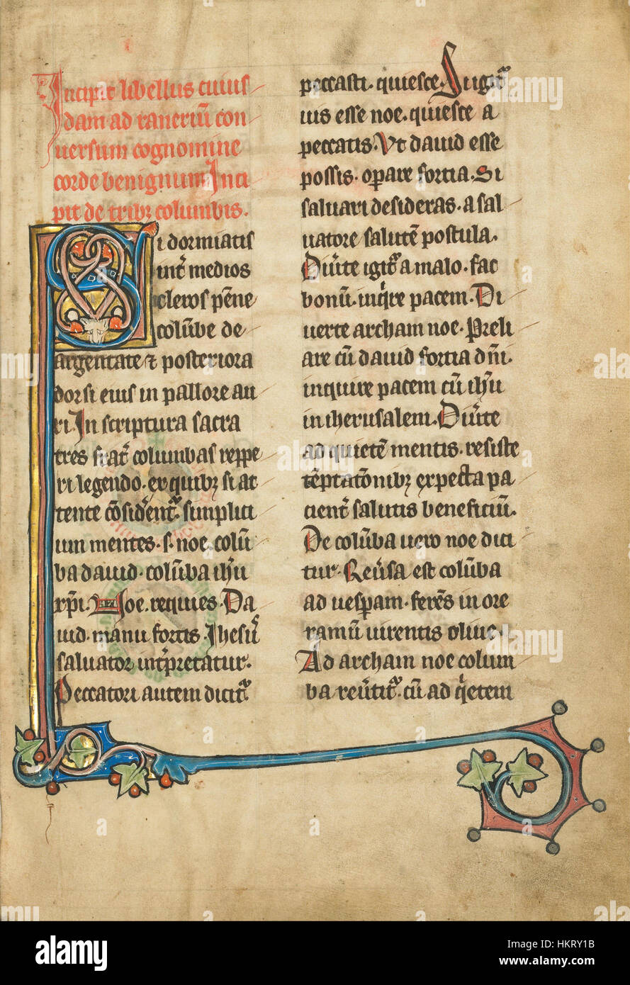 The 'Decorated Initial S' is an illuminated manuscript from the ...
