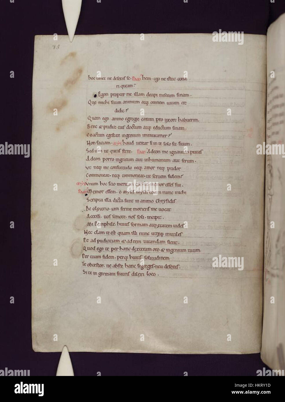 The 'Comedies of Terence' manuscript, housed in the Bodleian Libraries ...