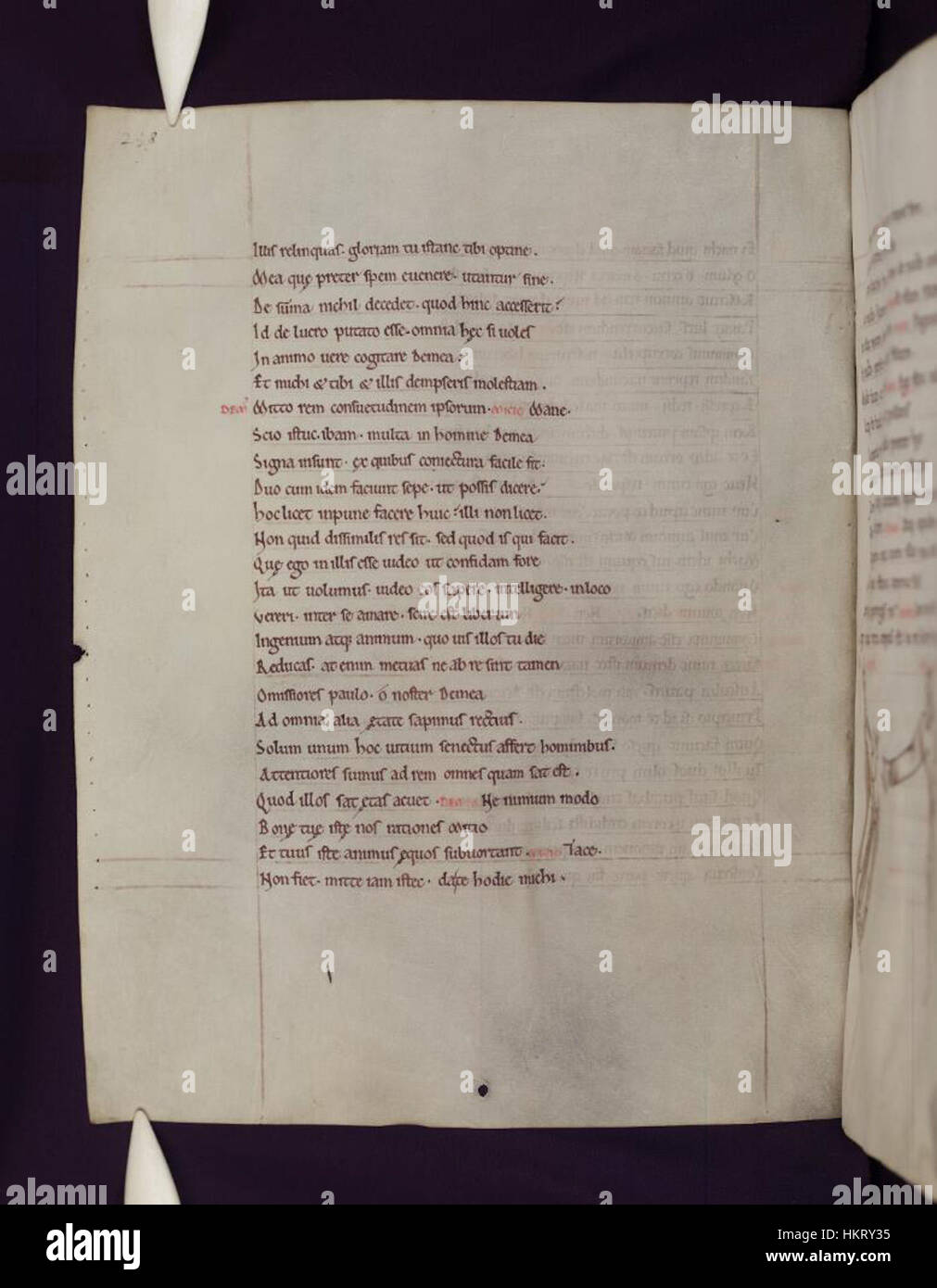 A page from the 'Comedies of Terence,' an ancient manuscript housed in ...