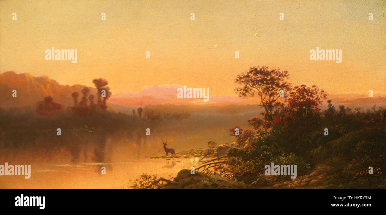 'Deer' by Charles H. Chapin, painted in 1870, captures the natural ...