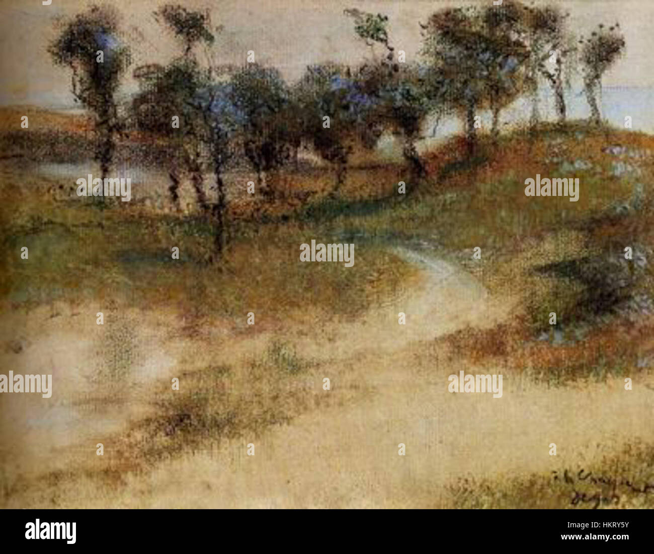 Edgar Degas' 'Paesaggio in riva al mare' (Seaside Landscape) captures a ...