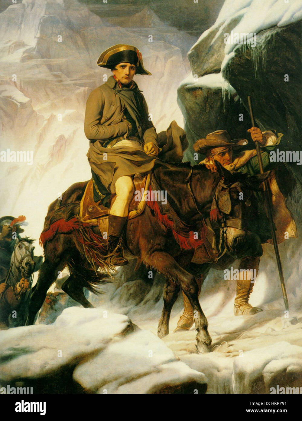 'Bonaparte Crossing the Alps' by Paul Delaroche depicts Napoleon ...