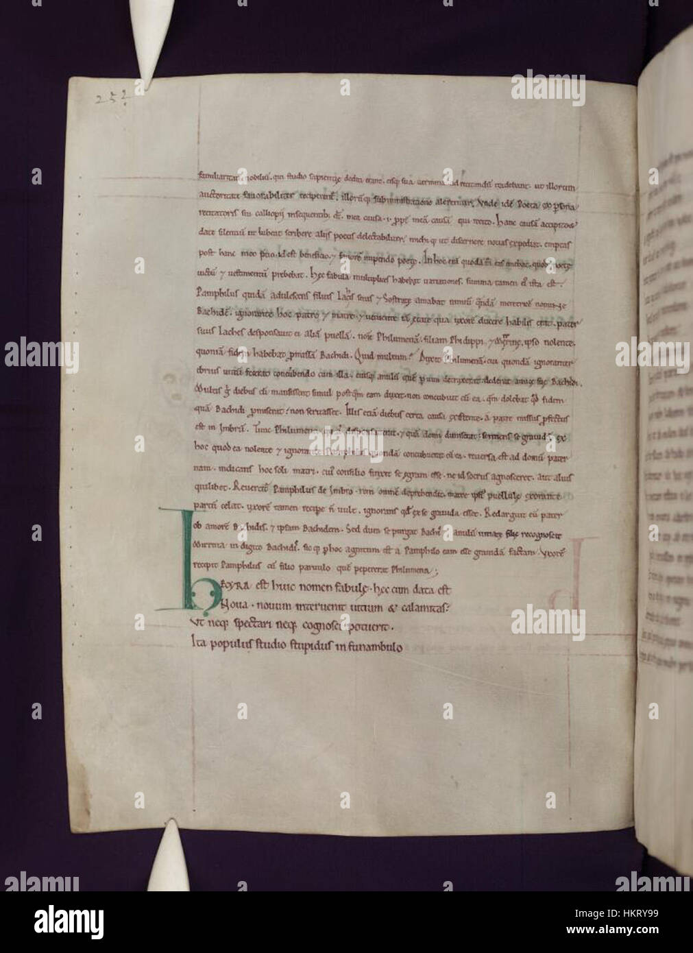 This image shows a page from the 'Comedies of Terence' housed in the ...