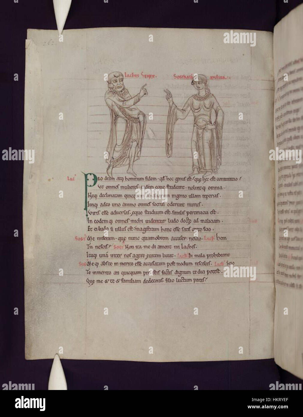 This page from the *Comedies of Terence*, held at the Bodleian ...