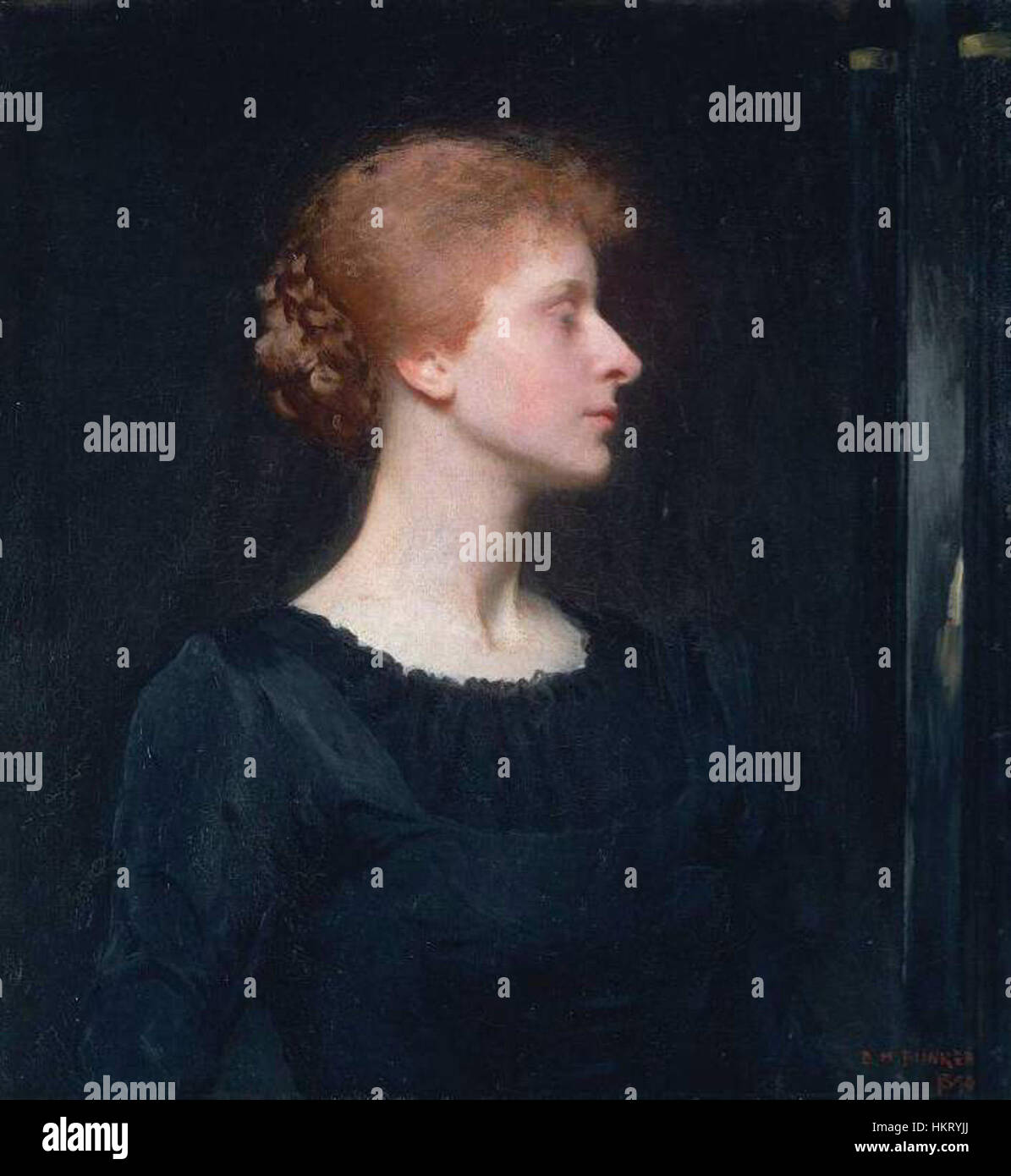 'Jessica' by Dennis Miller Bunker is a portrait from 1890, exemplifying ...