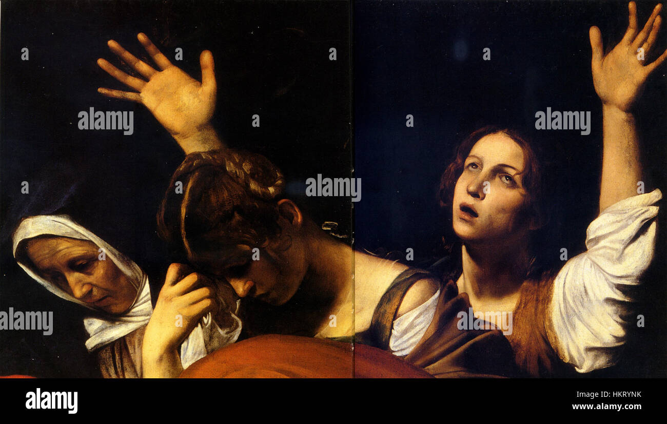 The artwork 'Deposizione' from 1602 showcases a dramatic moment in the Christian narrative ...