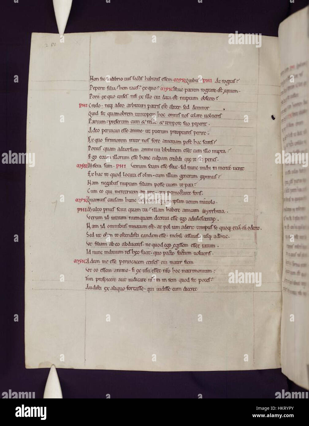 This illustration from a manuscript of 'Comedies of Terence' in the ...