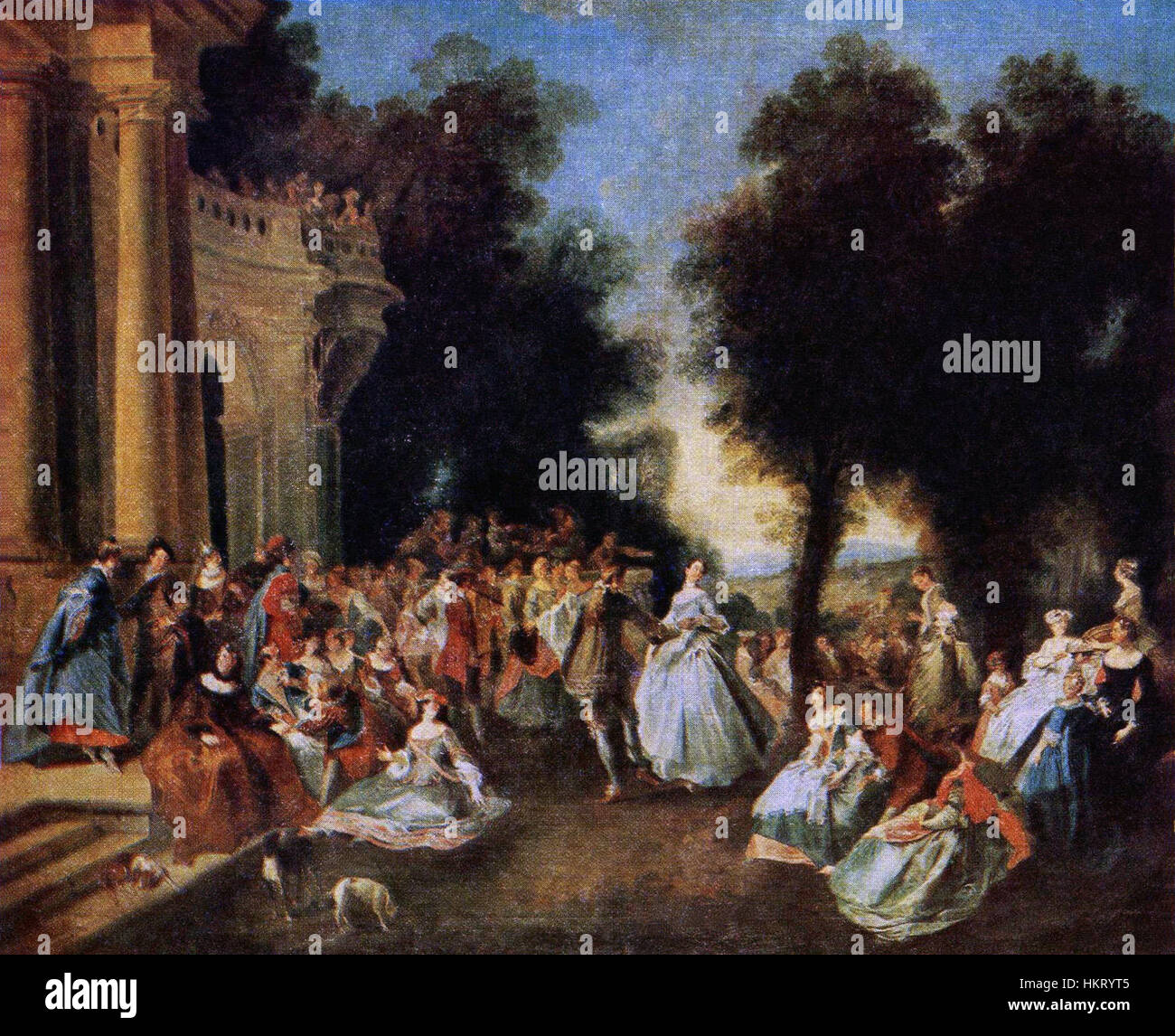 'Der Ball' (The Ball) is an artwork attributed to the Pesne workshop ...