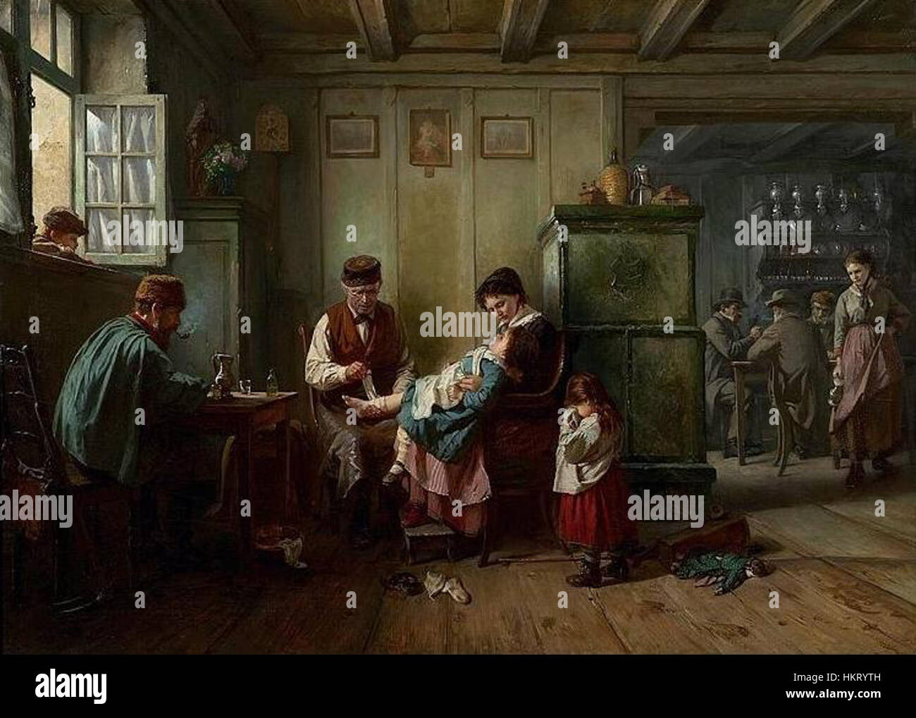 'Der Gelegenheitsdoktor' (1886) is a painting capturing a satirical ...