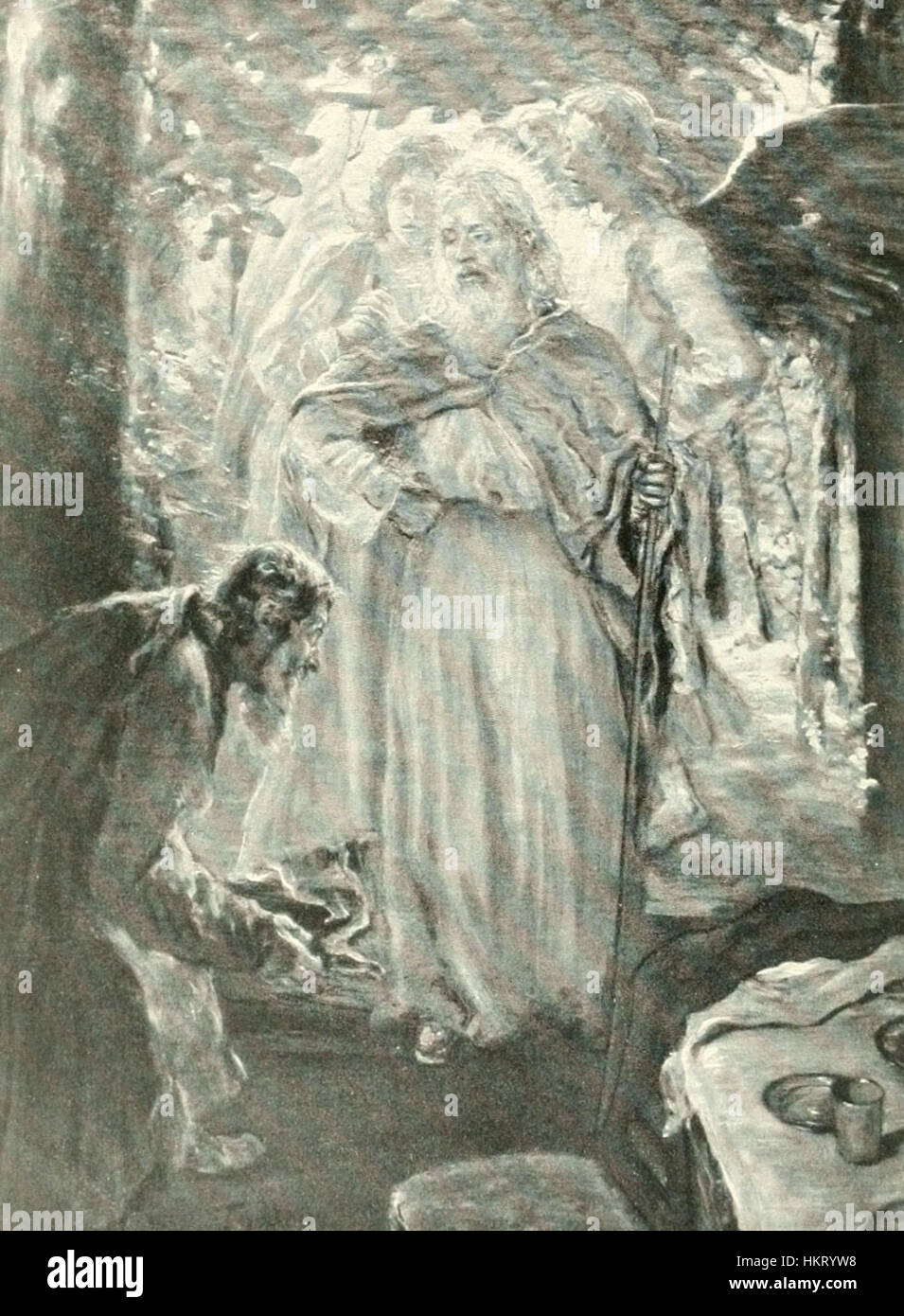 God appearing to abraham painting hi-res stock photography and images ...