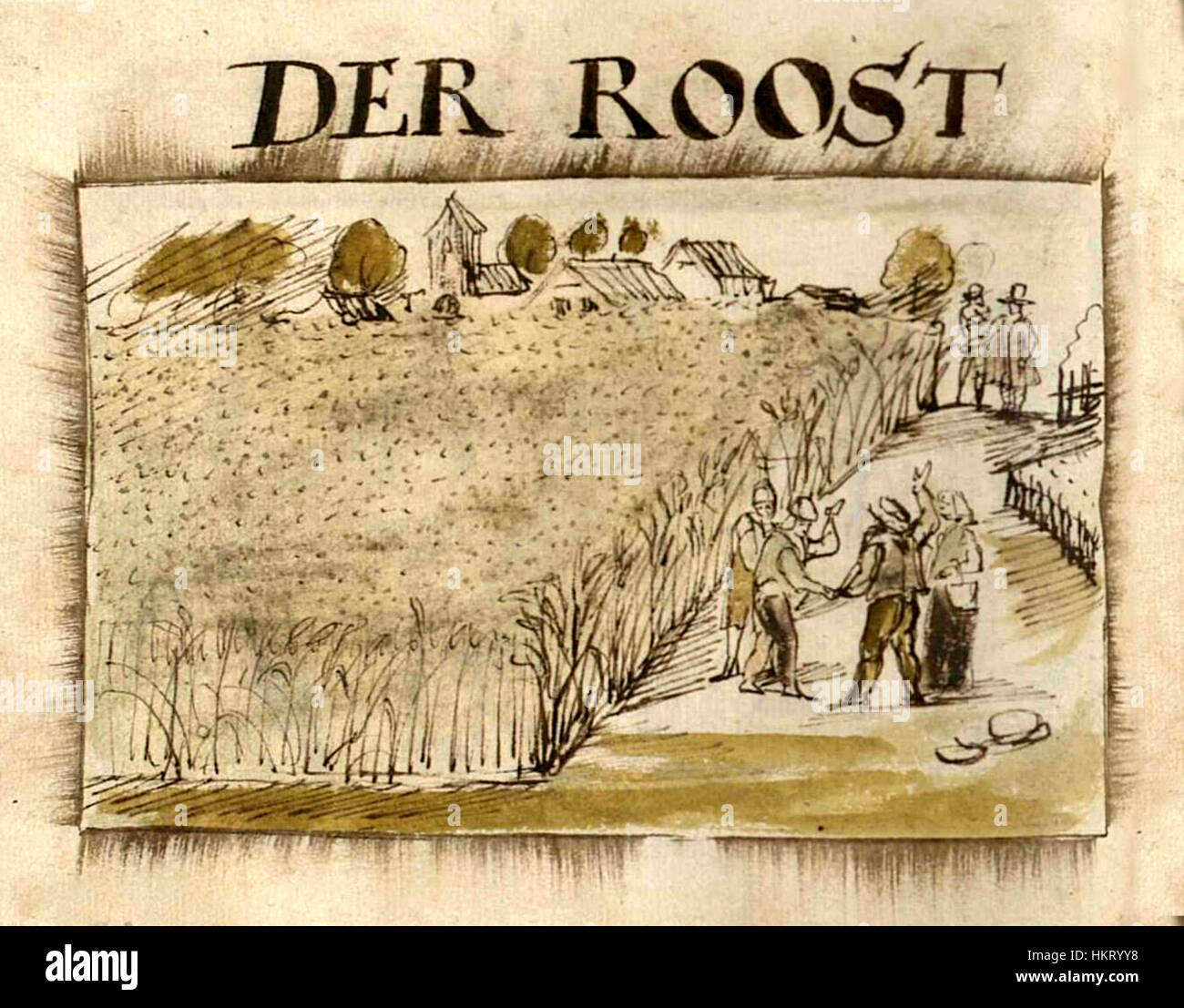 'Der Roost' by Jean Bertels, painted in 1597, is a historical artwork ...