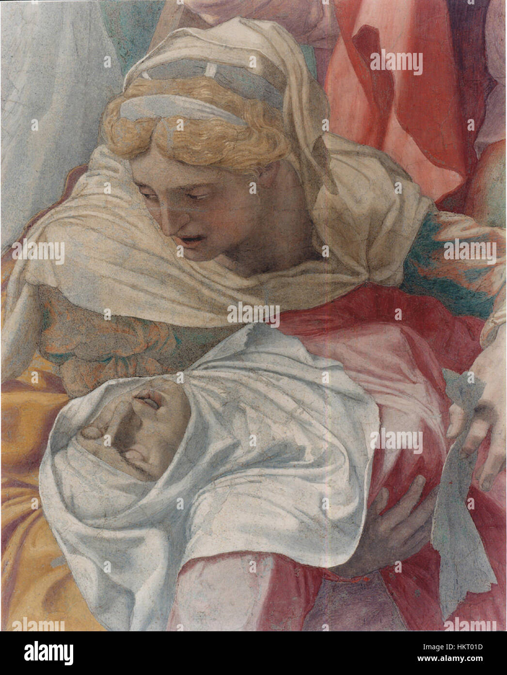 This detailed section of 'Descent from the Cross' depicts the moment ...