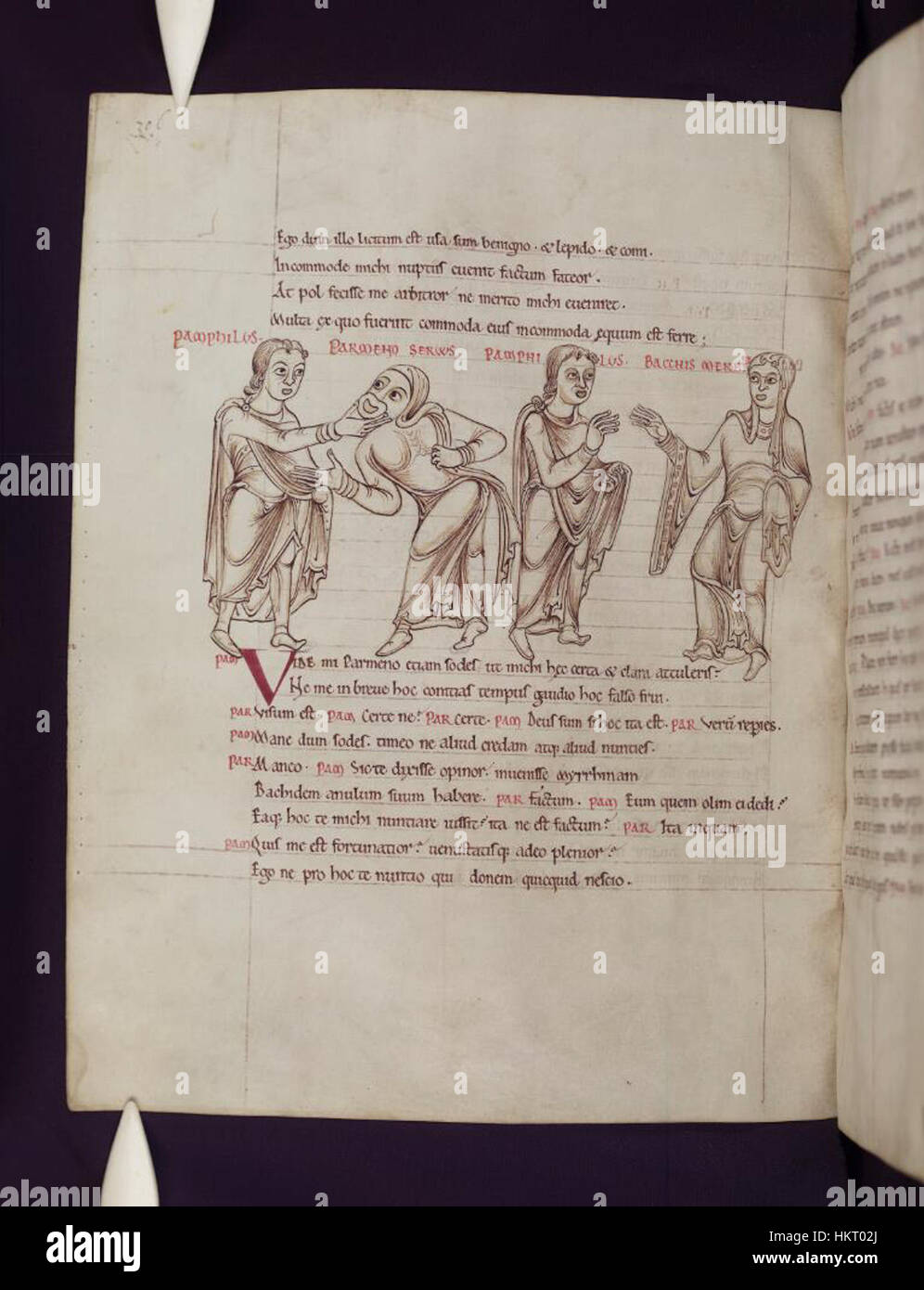 A page from the *Comedies of Terence* housed in the Bodleian Libraries ...