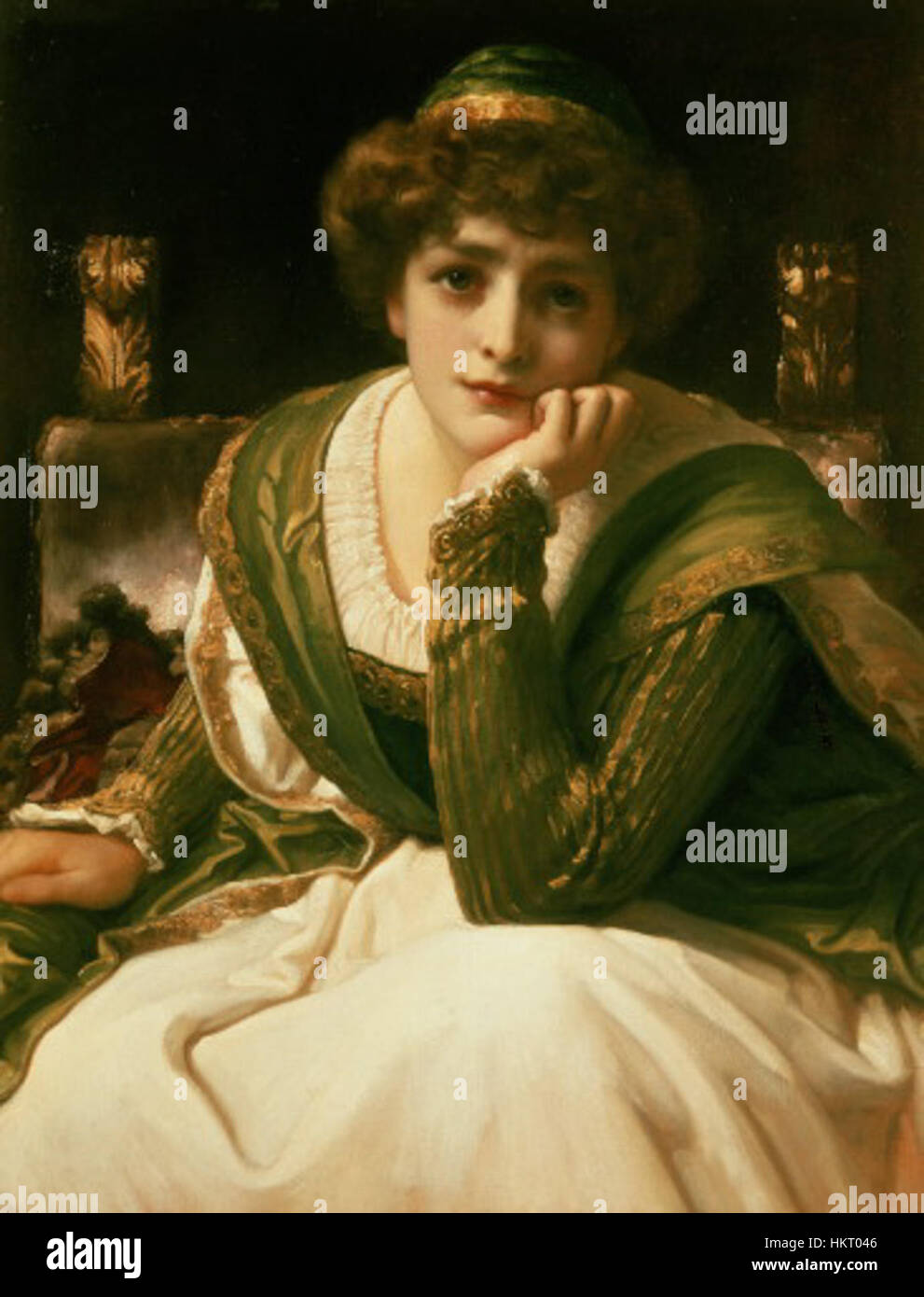 'Desdemona' by Frederic Leighton depicts the tragic character from ...