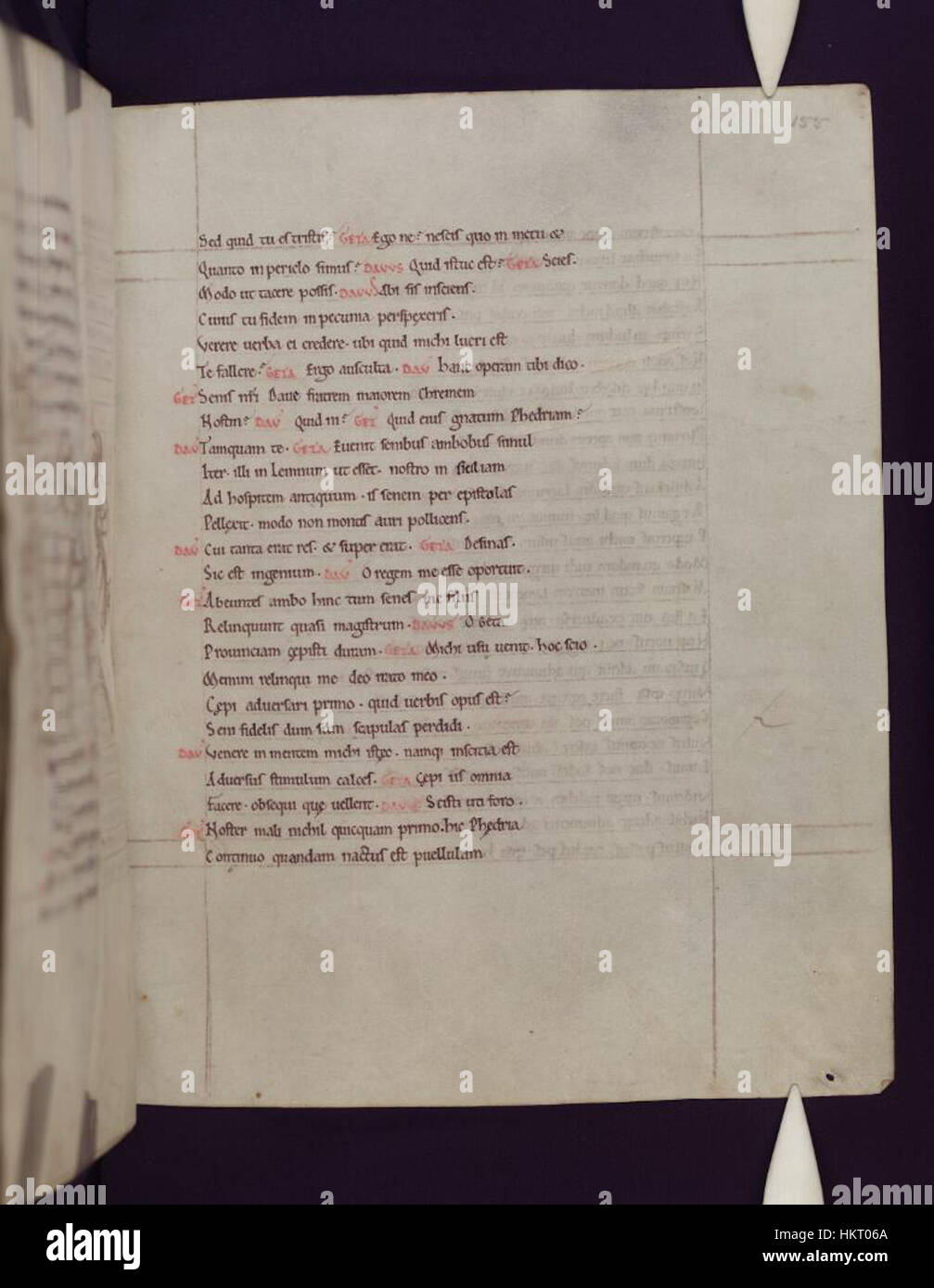 This image features an illustration from the 'Comedies of Terence,' a ...