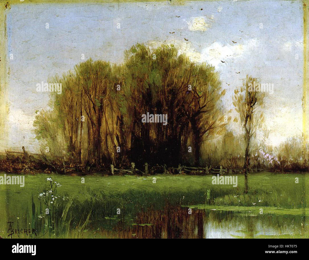 Alfred Thompson Bricher’s 'Landscape With Water' features a serene ...