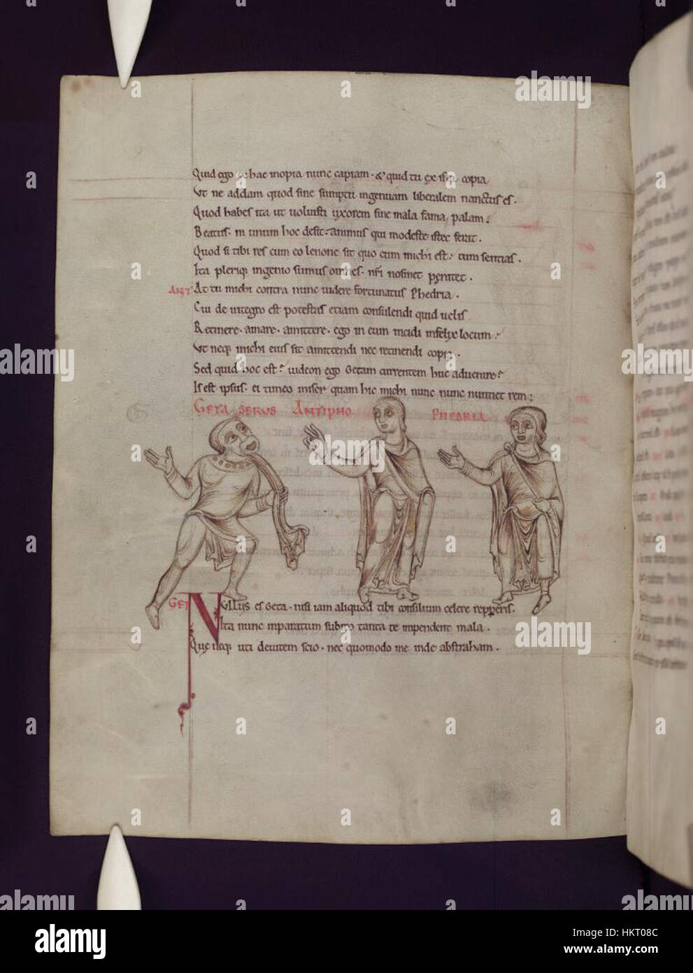 A page from the *Comedies of Terence*, housed in the Bodleian Libraries ...