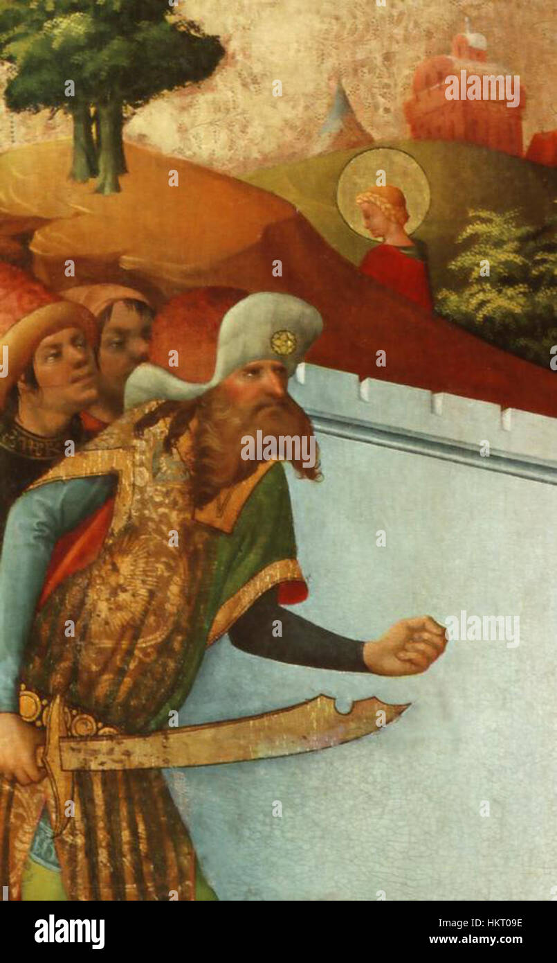 This detailed artwork of the *Miracle at the Wall* from the Barbara ...