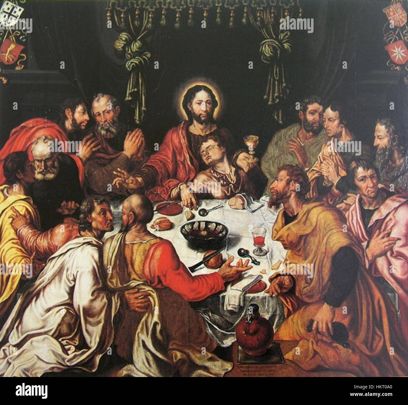 Painting last supper in hi-res stock photography and images - Alamy