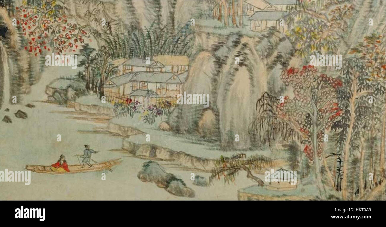 This painting is inspired by the poetry of Du Fu, a renowned Chinese ...