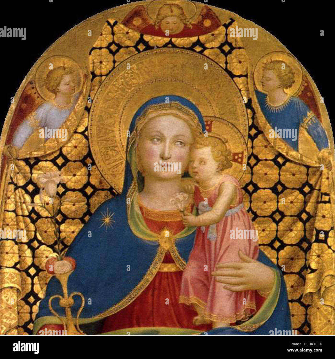 This painting is a detailed depiction of the work by Fra Angelico ...