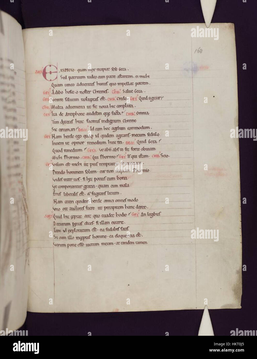 This illustration from the *Comedies of Terence*, housed at the ...