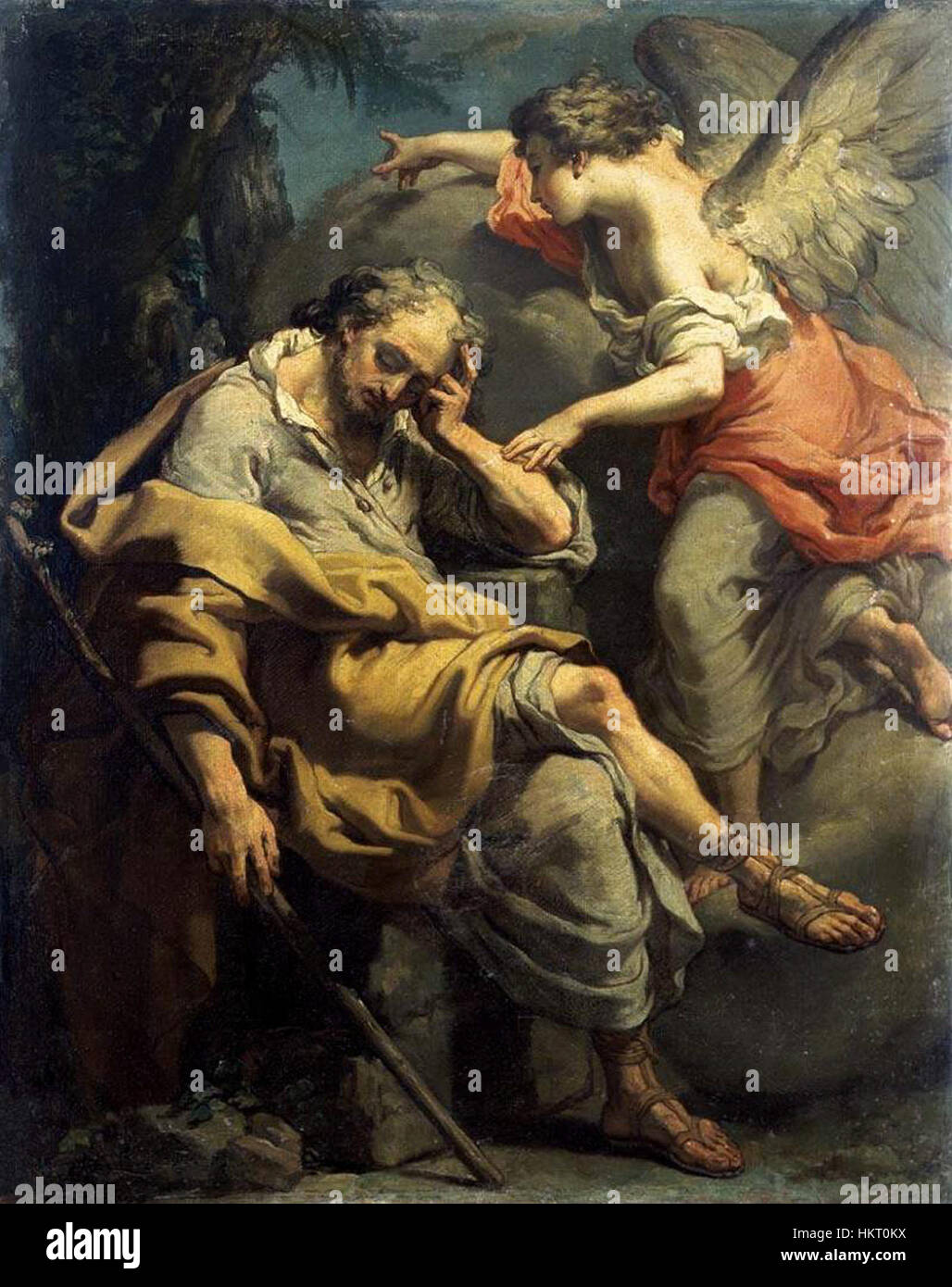 'Joseph's Dream', painting by Gaetano Gandolfi, c. 1790 Stock Photo - Alamy