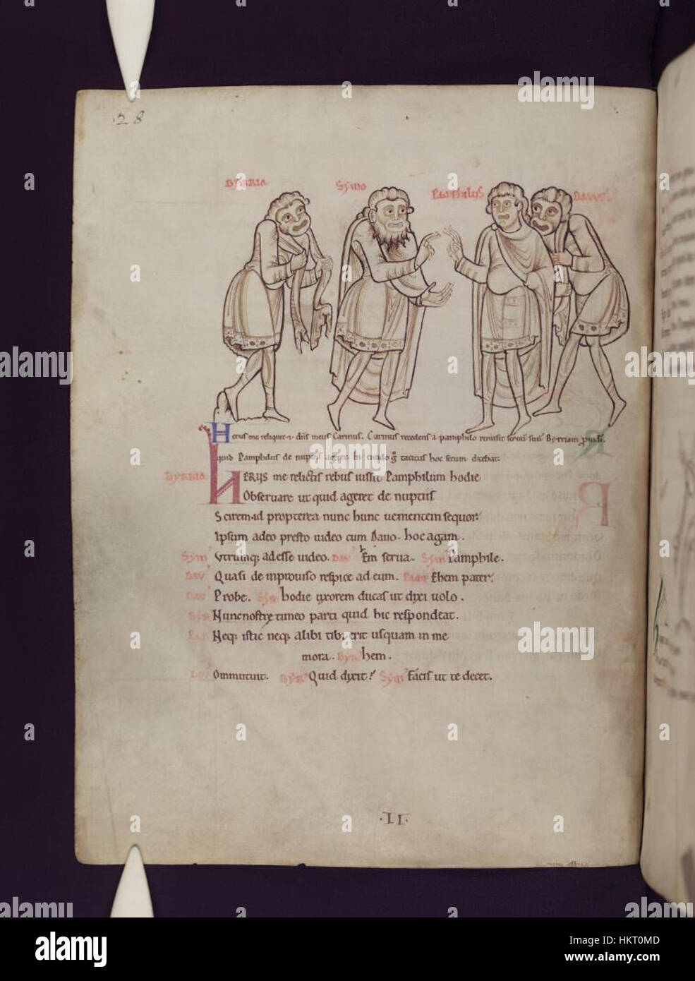 The *Comedies of Terence* manuscript, housed in the Bodleian Libraries ...