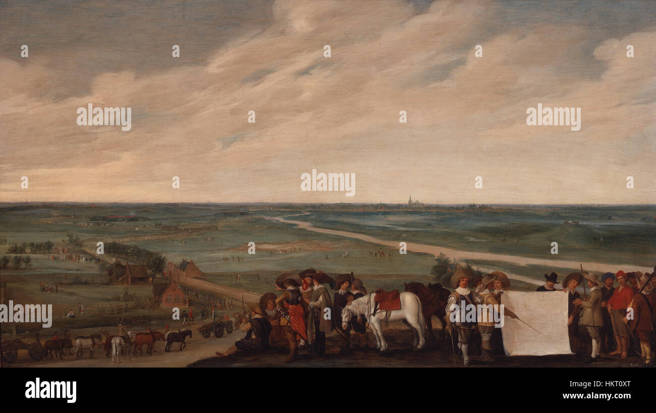 This 1629 painting depicts the preparation for the siege of 's ...