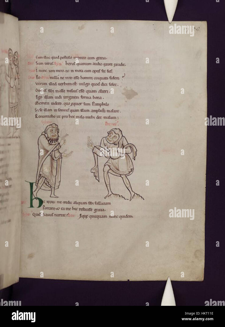 The 'Comedies of Terence' manuscript, preserved in the Bodleian ...