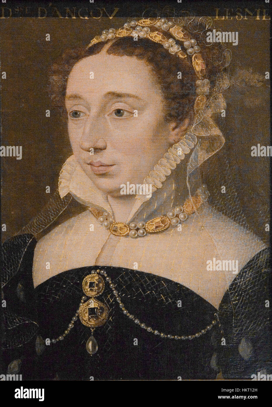This portrait of Diane de France, a historical figure, captures her ...