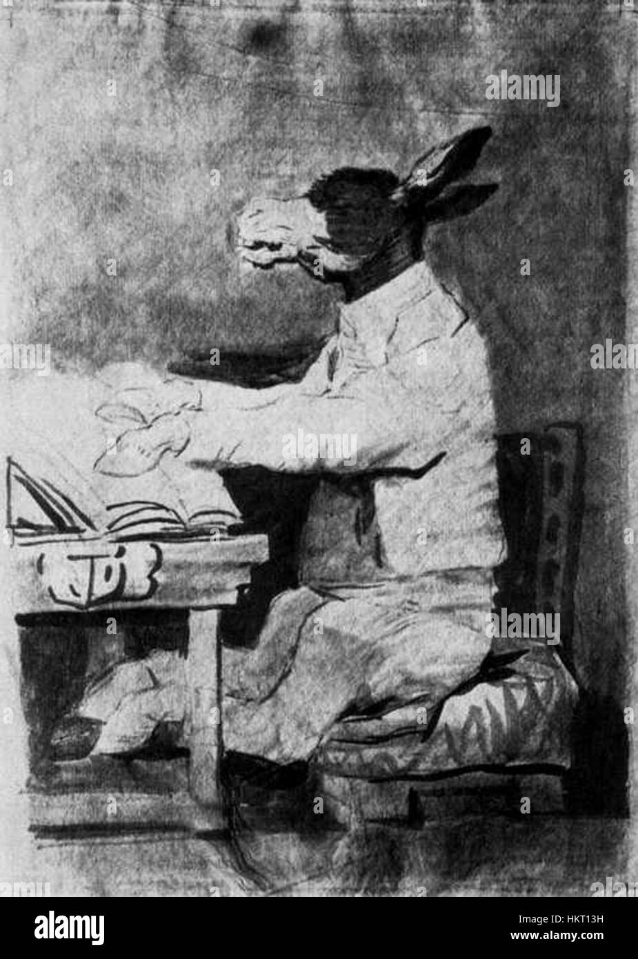 Francisco Goya’s 'Capricho 39' is a preparatory drawing for one of his ...