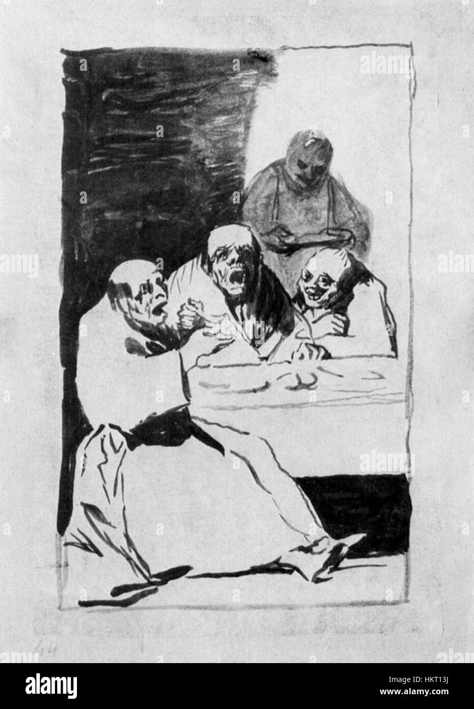 A preparatory drawing for Francisco Goya’s 'Capricho 13,' this work is ...