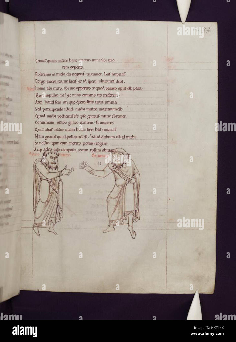 The 'Comedies of Terence' manuscript, preserved in the Bodleian ...