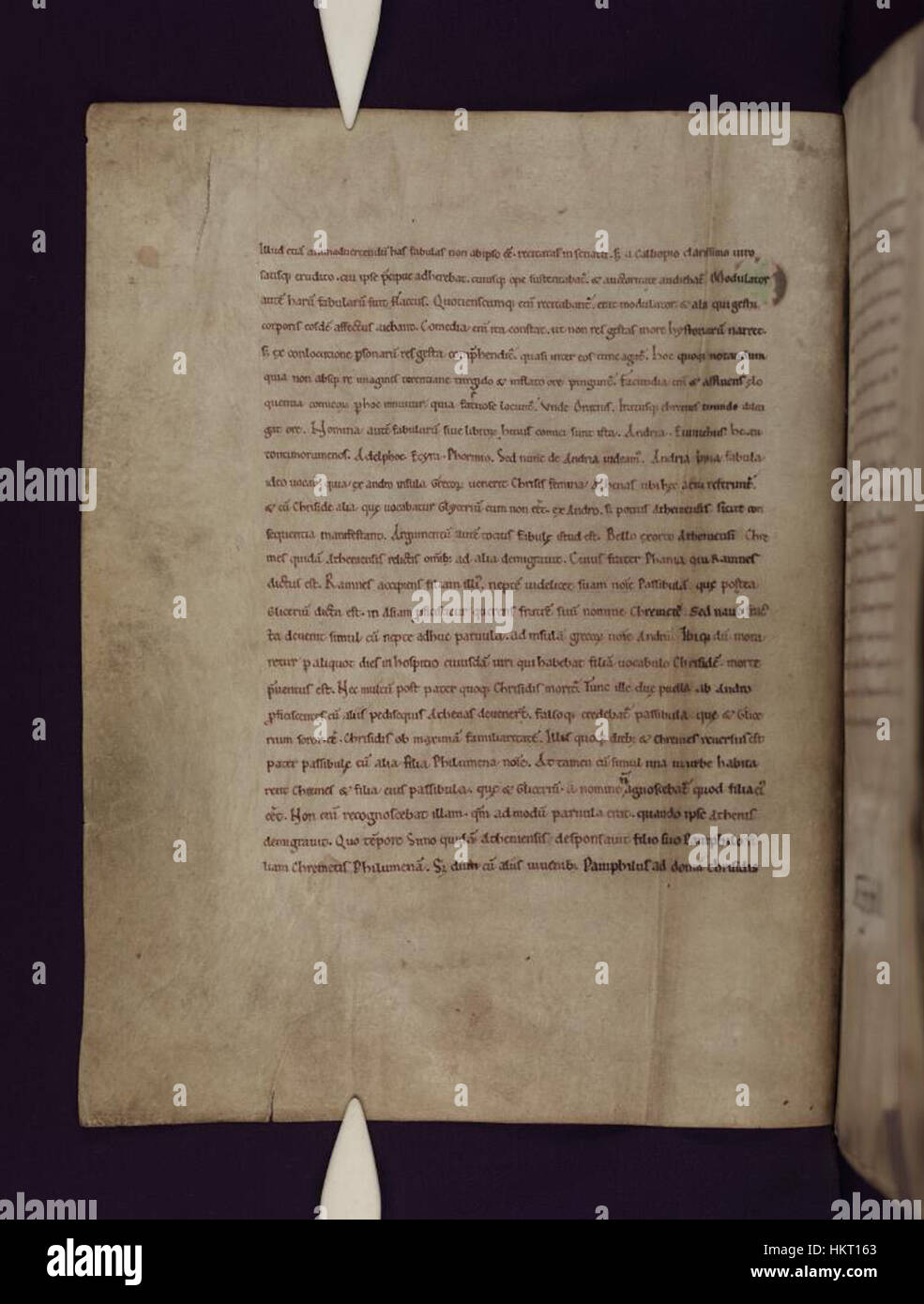 This illuminated manuscript, the 'Comedies of Terence,' preserved in ...