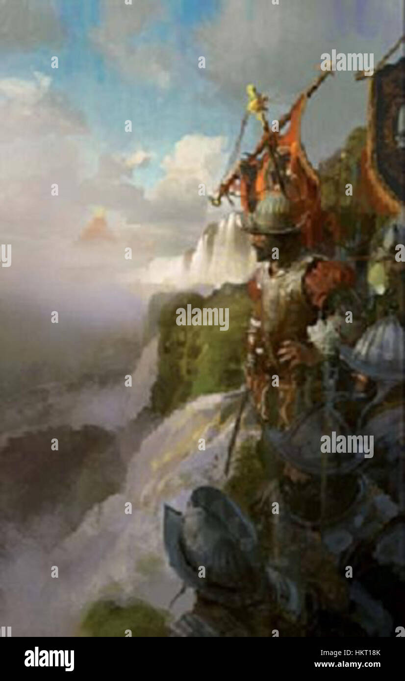 This portrait by Diego de Ibarra presents a historical figure ...