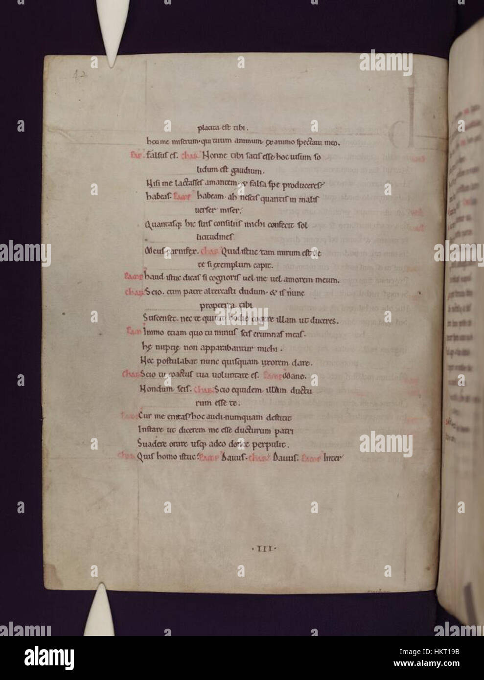 The 'Comedies of Terence 23v' is a historical manuscript housed in the ...