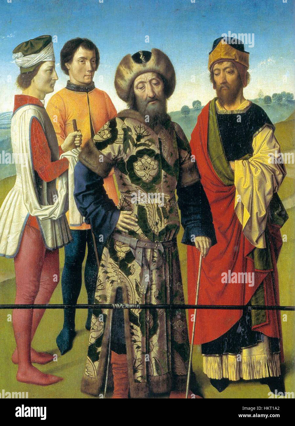 The 'Martyrdom of St. Erasmus' by Dieric Bouts illustrates the saint’s ...