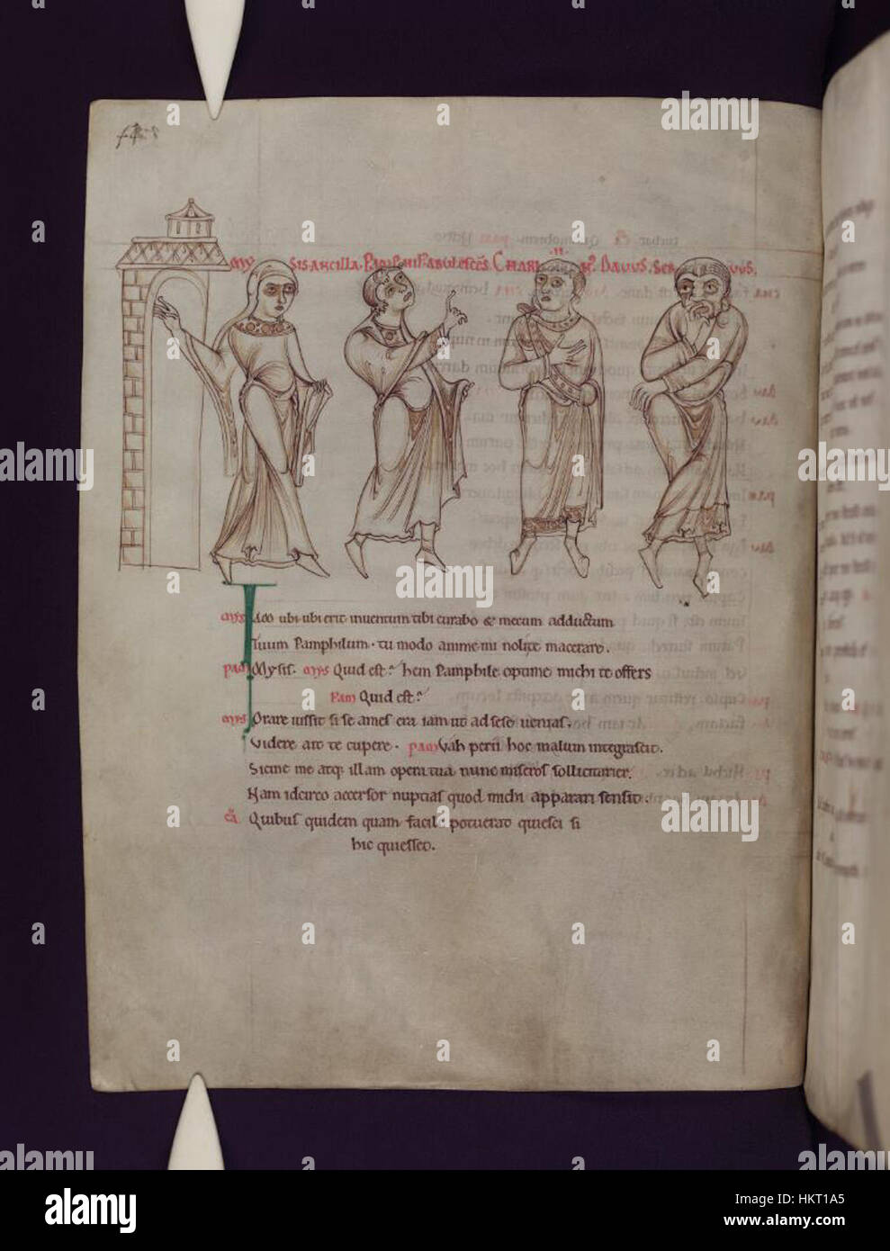 A page from the Comedies of Terence, housed in the Bodleian Libraries ...