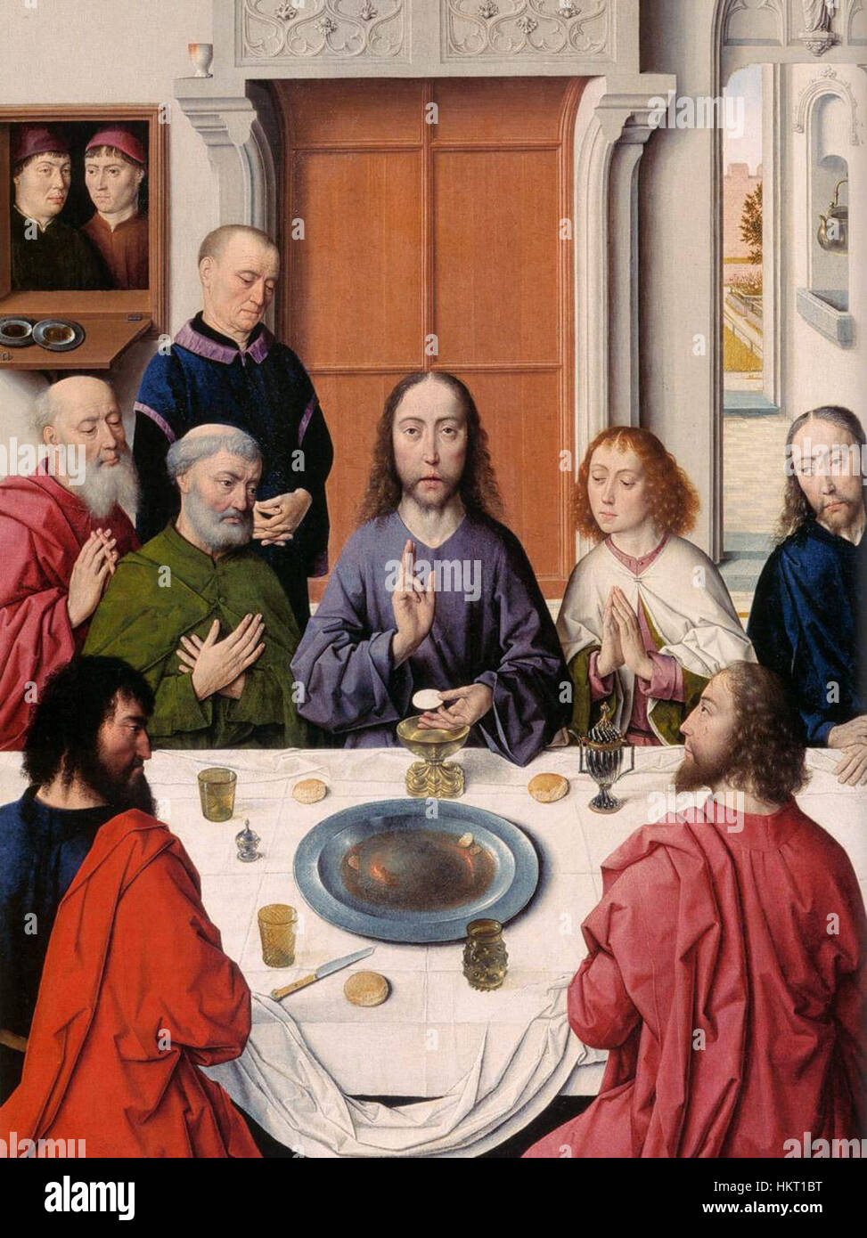 Dieric Bouts’ painting 'The Last Supper' includes a detailed portrayal ...