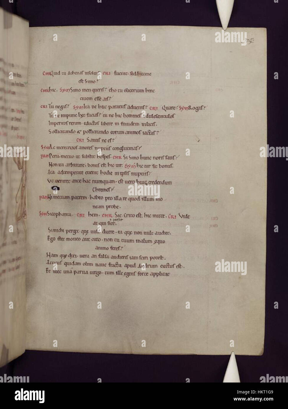 The *Comedies of Terence 31r*, a manuscript held by Bodleian Libraries ...