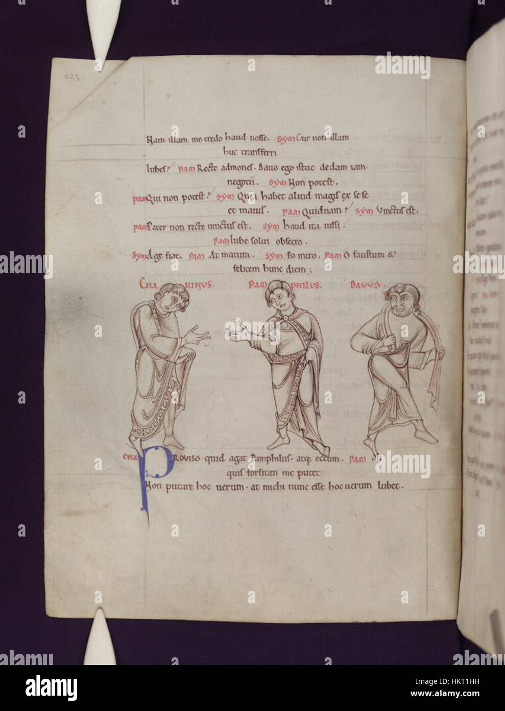The *Comedies of Terence* (32v), housed at the Bodleian Libraries, is a ...