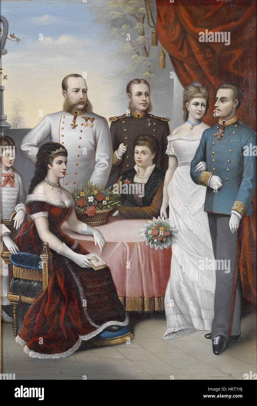 A historical portrait of the Imperial Family around 1882, showcasing ...