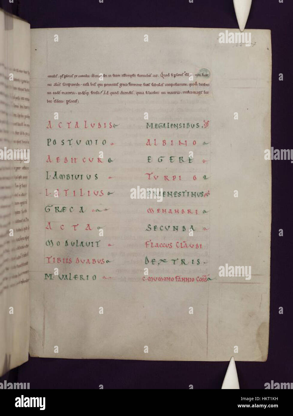 An illustration from a manuscript of the *Comedies of Terence*, showing ...