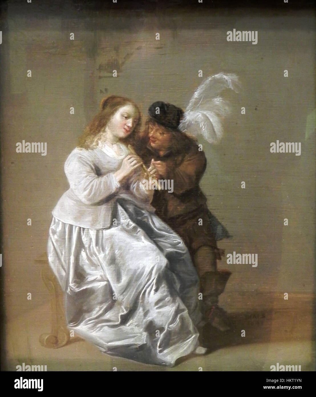 Dirck Hals' 'Musikunterricht' (Music Lessons) presents a group of ...