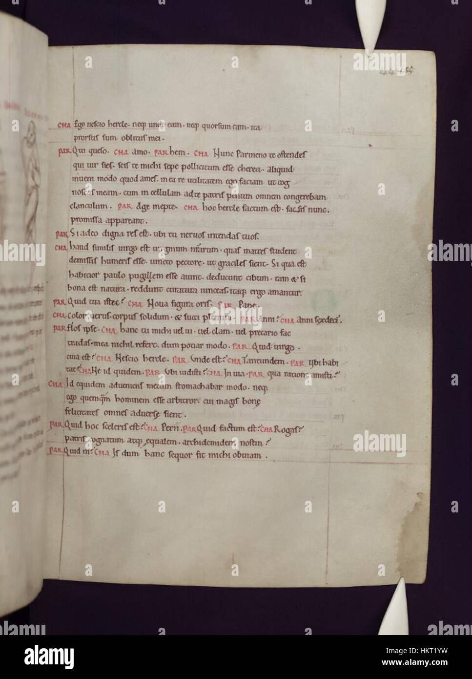 This page from the *Comedies of Terence* manuscript, housed in the ...