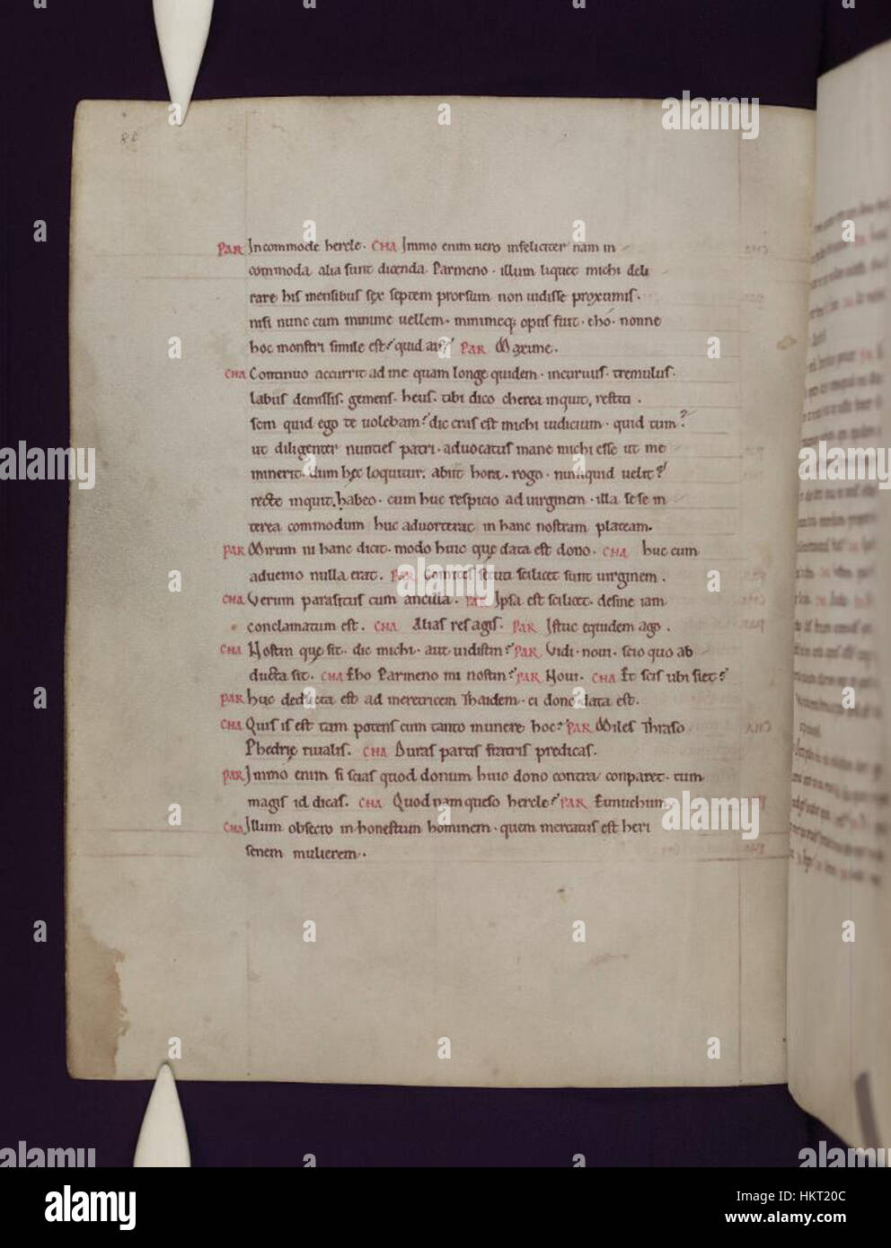 The 'Comedies of Terence' manuscript, preserved at the Bodleian ...